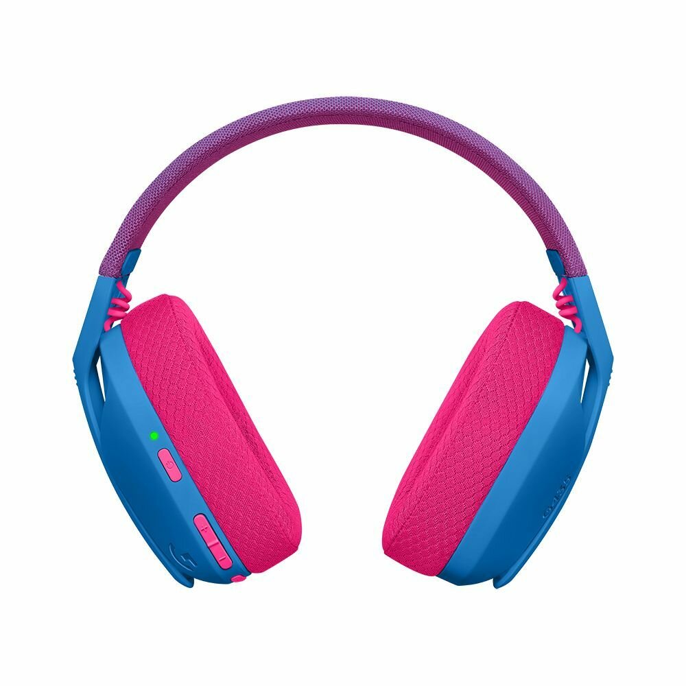 Игровые беспроводные наушники Logitech G G435, Blue And Raspberry