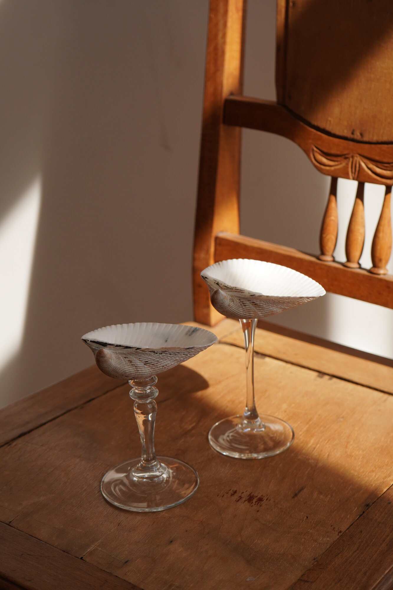 Набор из 2 бокалов "Noble Couple ", ручная работа, стекло, цвет серый, 100мл