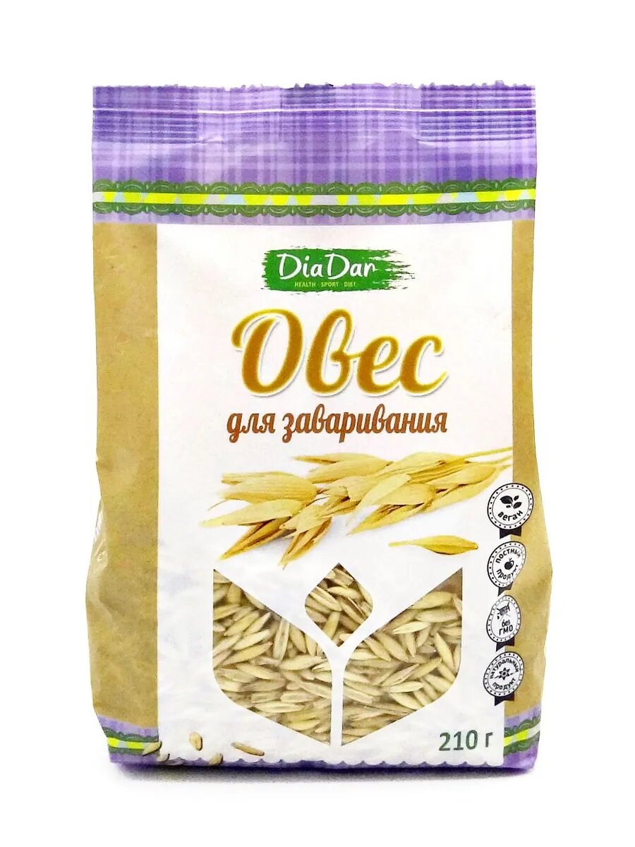 Зерно овеса день здоровья для заваривания 210г