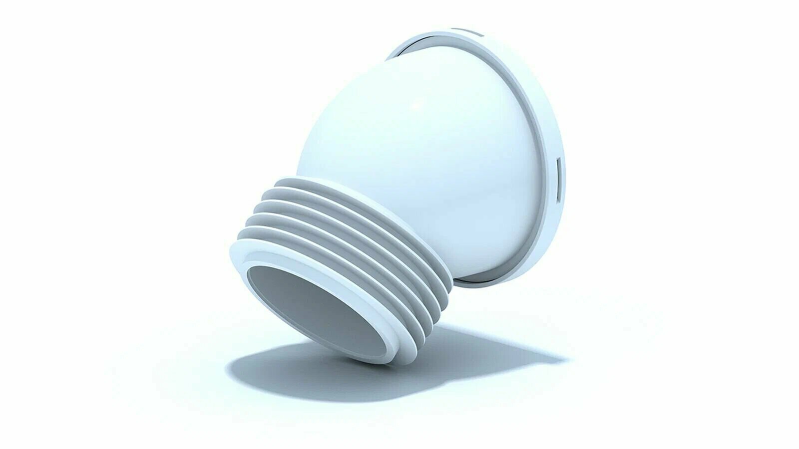 Отвод для унитаза АНИ Пласт W4228, белый/черный, пластик, 153х132х14.1 мм