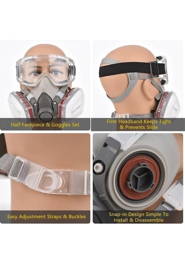 Респиратор для лица с газовым устройством Bm 6200 Rz