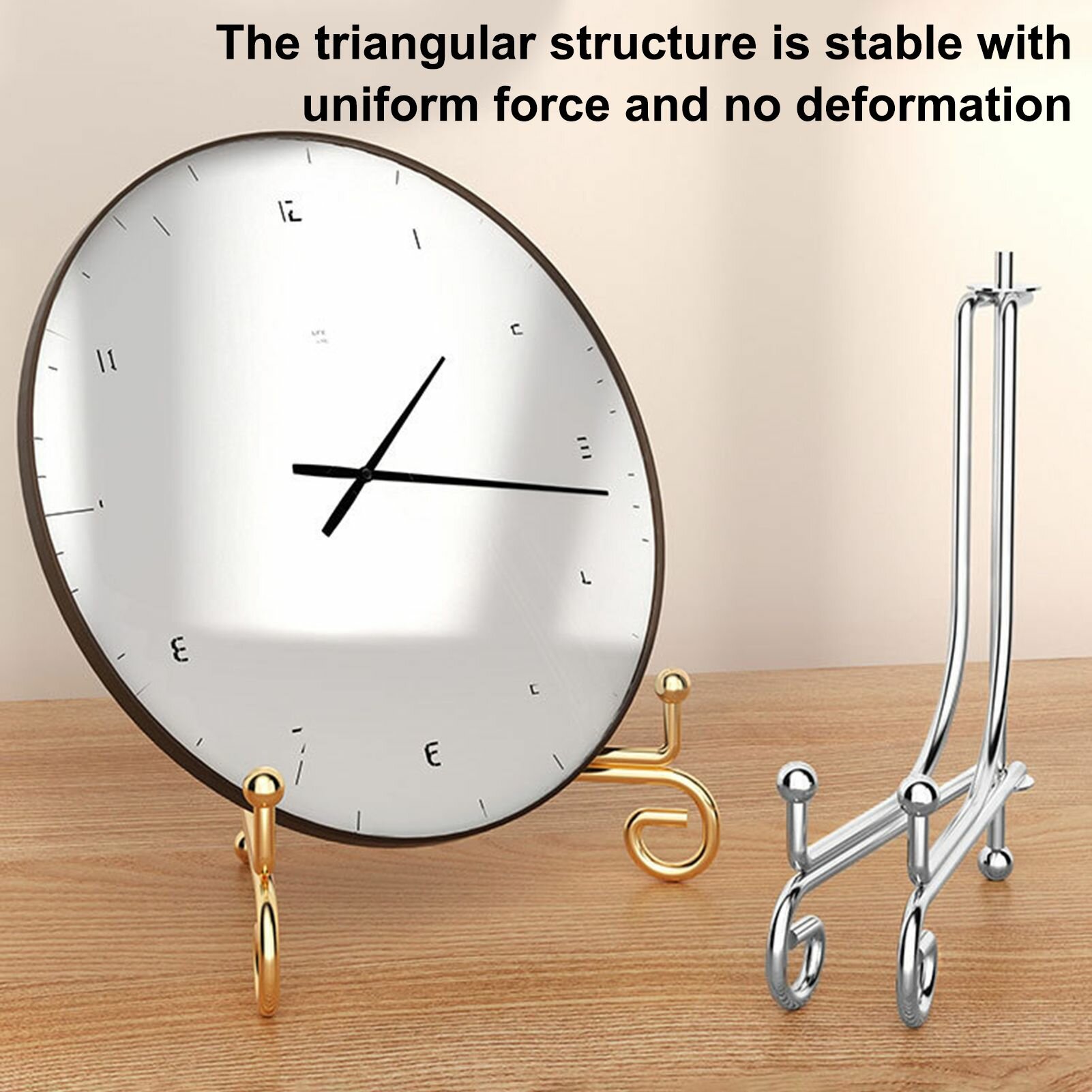 Металлическая подставка для тарелок держатель для декоративных тарелок, напольная стойка для выставки посуды (подходит для фоторамок)