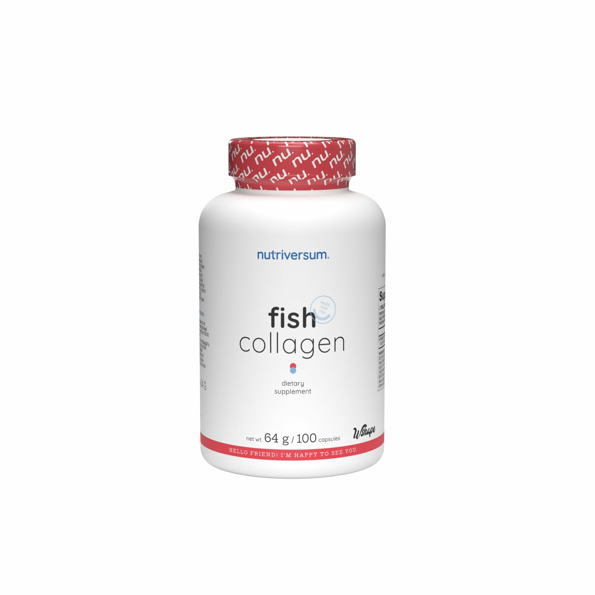 Рыбный коллаген Nutriversum Wshape Fish Collagen 100 капсул