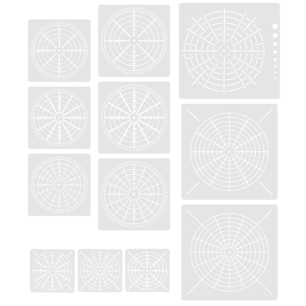 Геометрическая Живопись Трафареты Шаблоны для Рисования DIY Art Craft Project