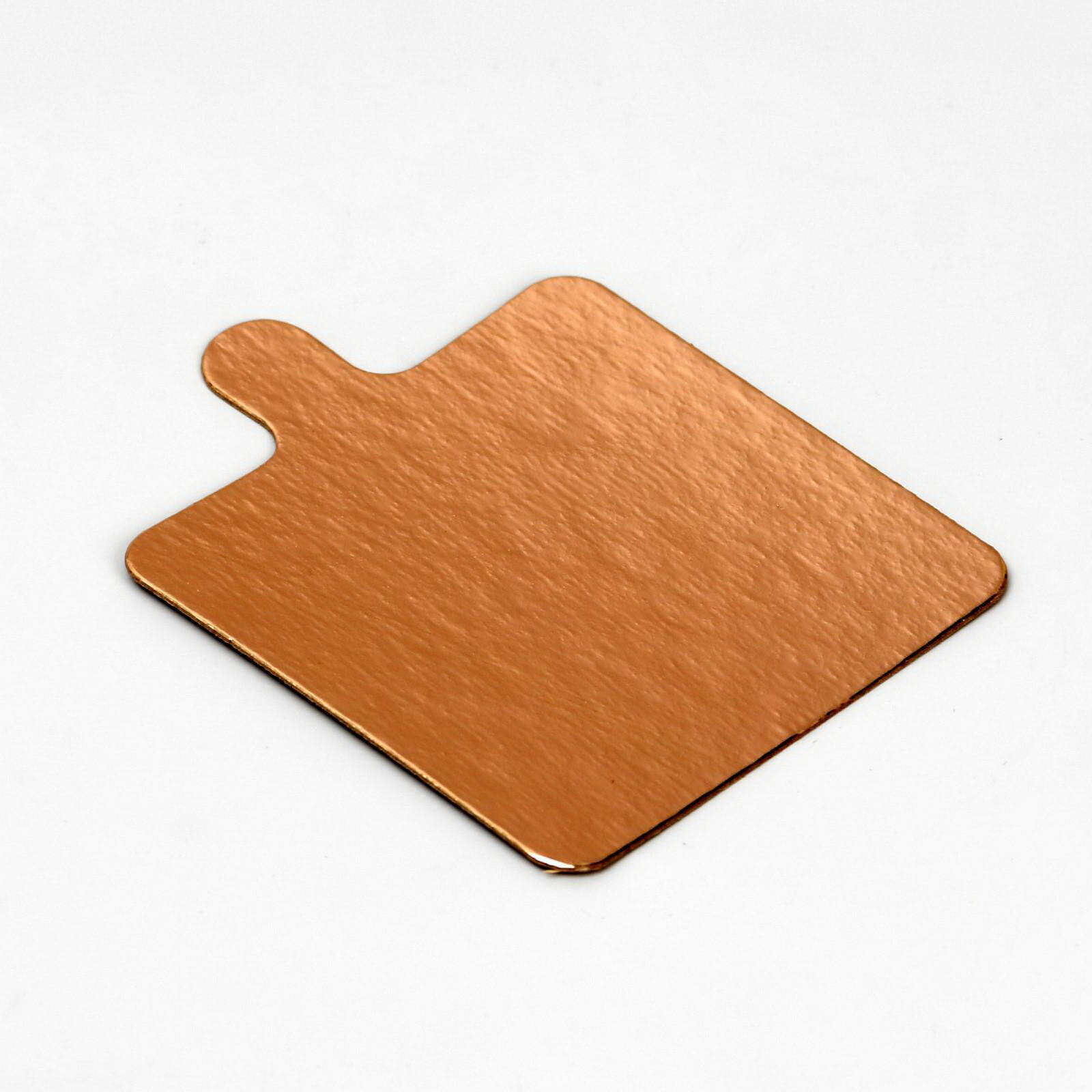 Сольерка, золото, 7.5x7.5 см, 0.8 мм, вид упаковки: для кекса, 100 шт.