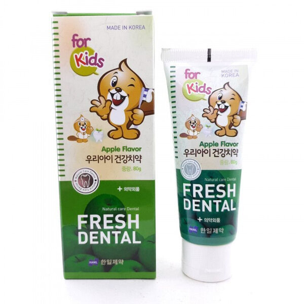 Hanil Детская зубная паста с экстрактом яблока Fresh Dental Apple 80 гр