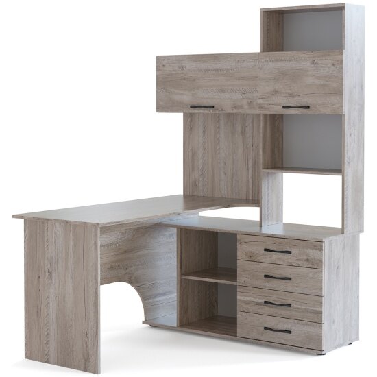 Стол компьютерный Мебельная Фабрика "сокол" КСТ-14.1П Правый Дуб юкон