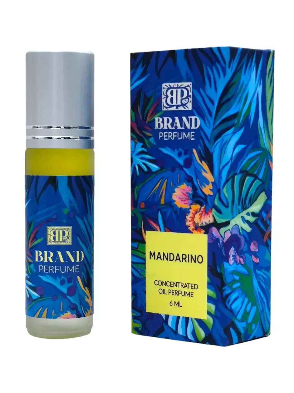 Масляный парфюм Brand Perfume Mandarino, фужерный, цитрусовый, унисекс, 6 мл