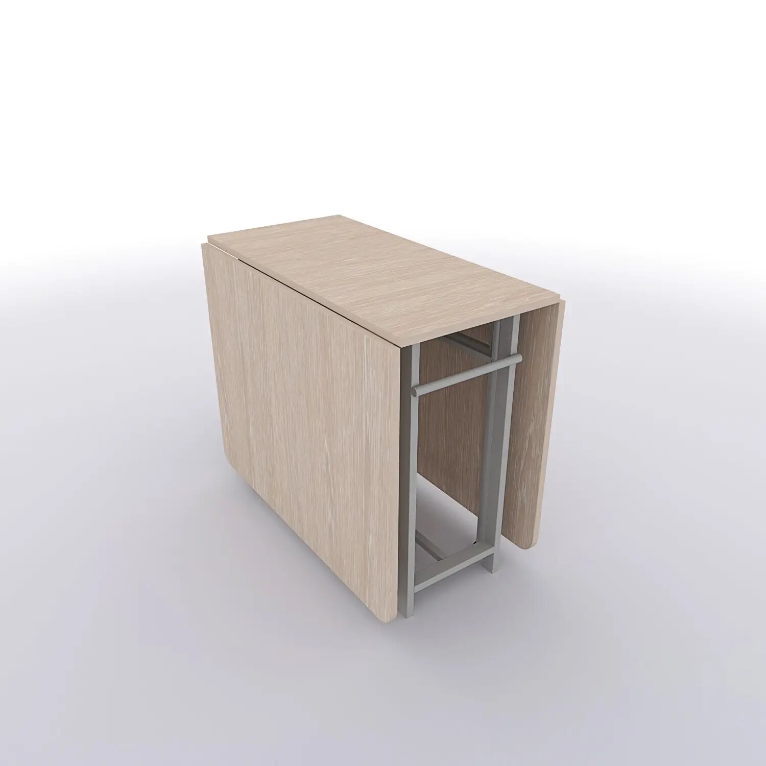 Стол книжка трансформер от производителя "Standart 2" - 1850х1000х750 цвет Дуб Атланта подстолье Светлое