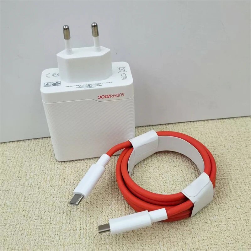 Оригинальное зарядное устройство Oneplus 13 13R 100 Вт SuperVOOC EU, адаптер EU and 1.5M PD cable
