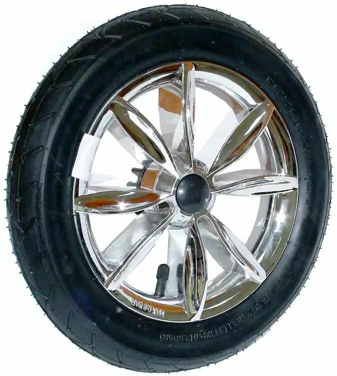 Колесо для коляски КНР трансформер, 12 дюймов, в сборе