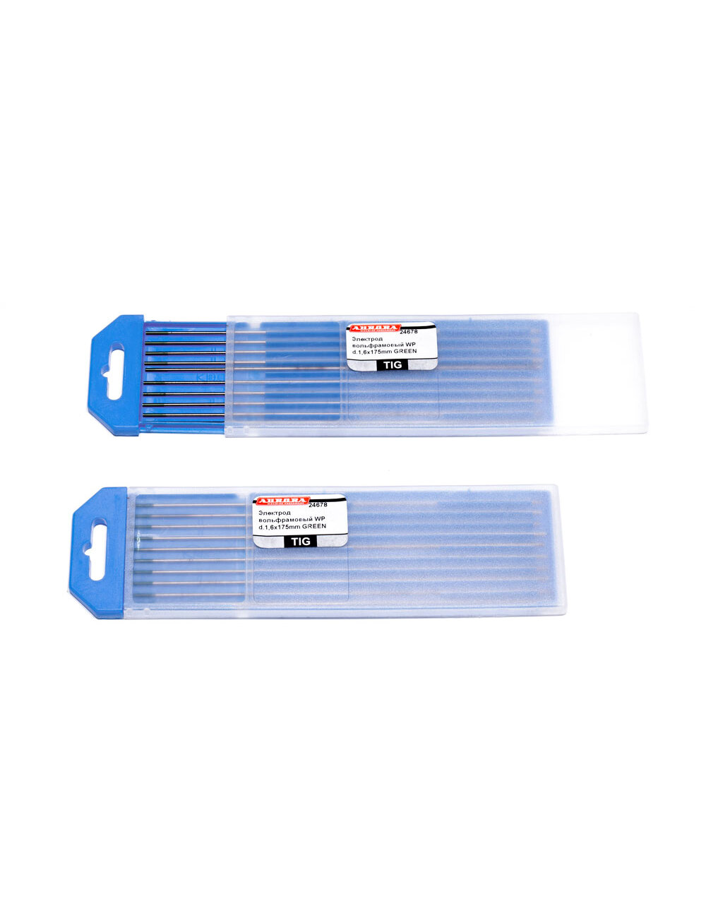 Электрод вольфрамовый Aurora WP d.1.6x175мм GREEN (пенал 10 шт.)