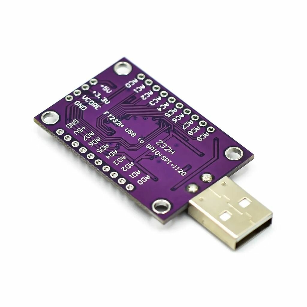 Малый модуль USB к I2C SPI для электроники, USB к UART/FIFO SPI/I2C