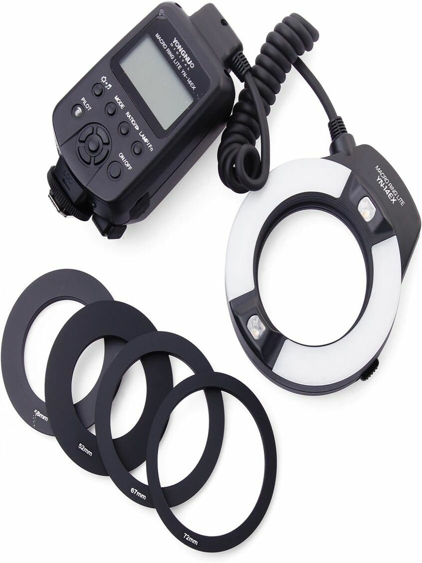 TTL-вспышка Yongnuo YN-14EX для макрокольца, адаптер Canon для цифровых зеркальных фотокамер 6D 7D LF464