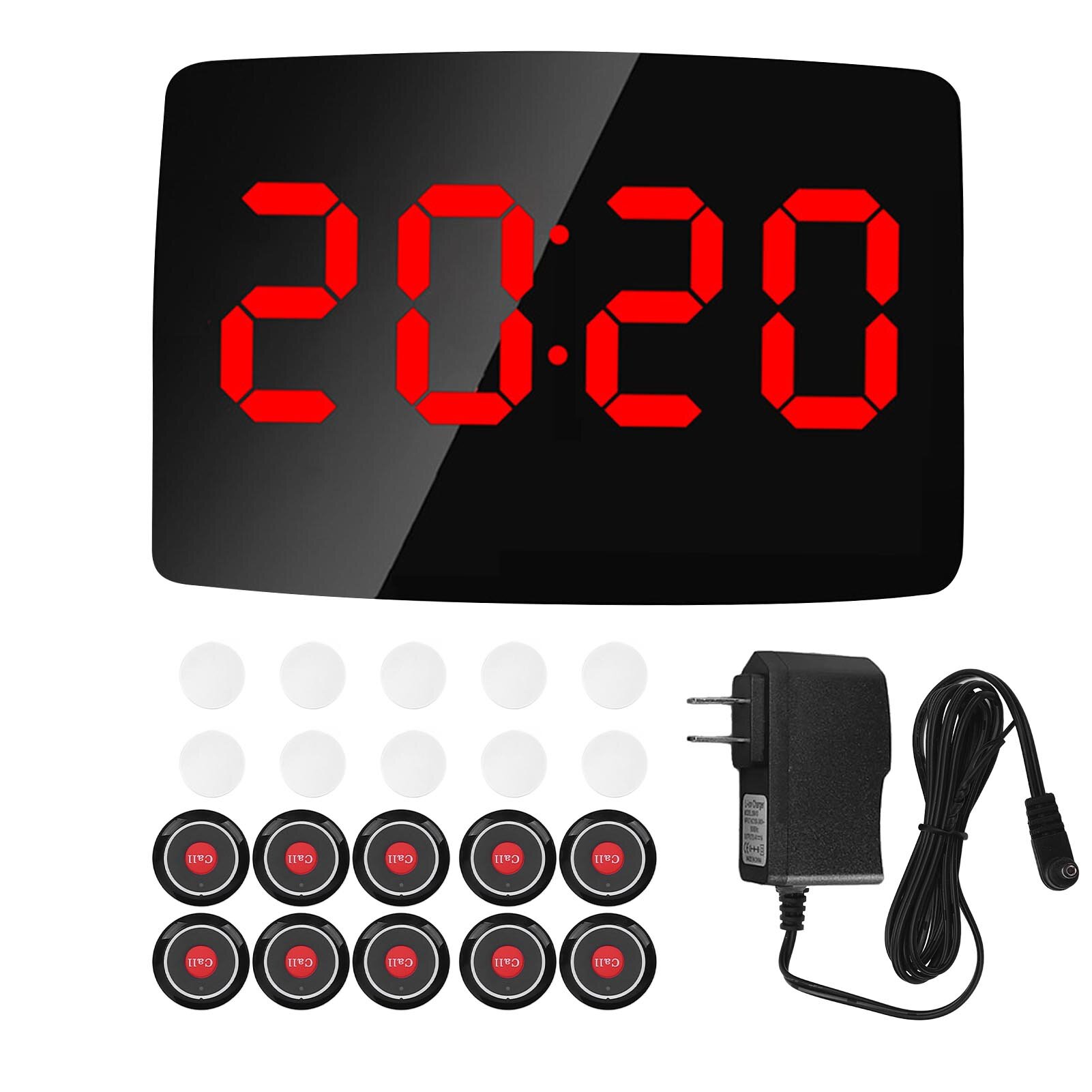 Беспроводные вызовов Системной системы уход за пэджером с 10 кнопками для оповещения медсестры 1 Дейст -получатель для клинического ресторана Дом престарелых US Plugc