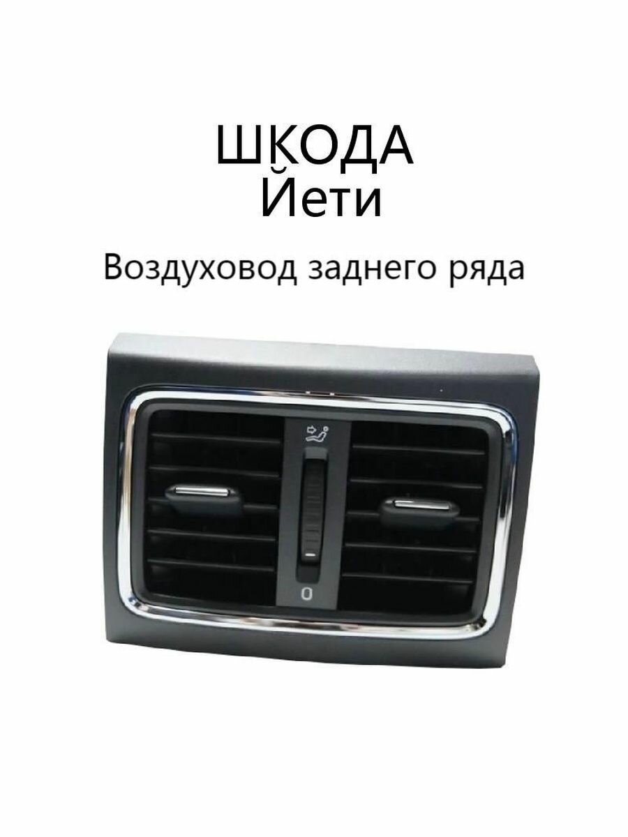Дефлекторы панели + задние вентиляционные решетки для Skoda Yeti Оригинальный дизайн Установка без клея