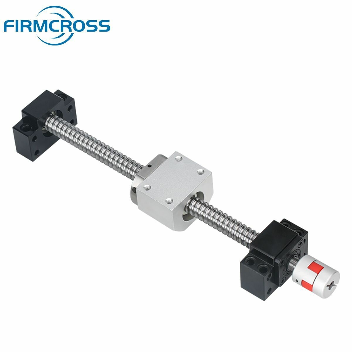 Винт ШВП SFU2010 1450 мм 2010 (Диаметр 20 мм. шаг 10 мм) Комплект обработанной ШВП концевая опора BK/BF15 и муфтой D25L30 8x12 мм