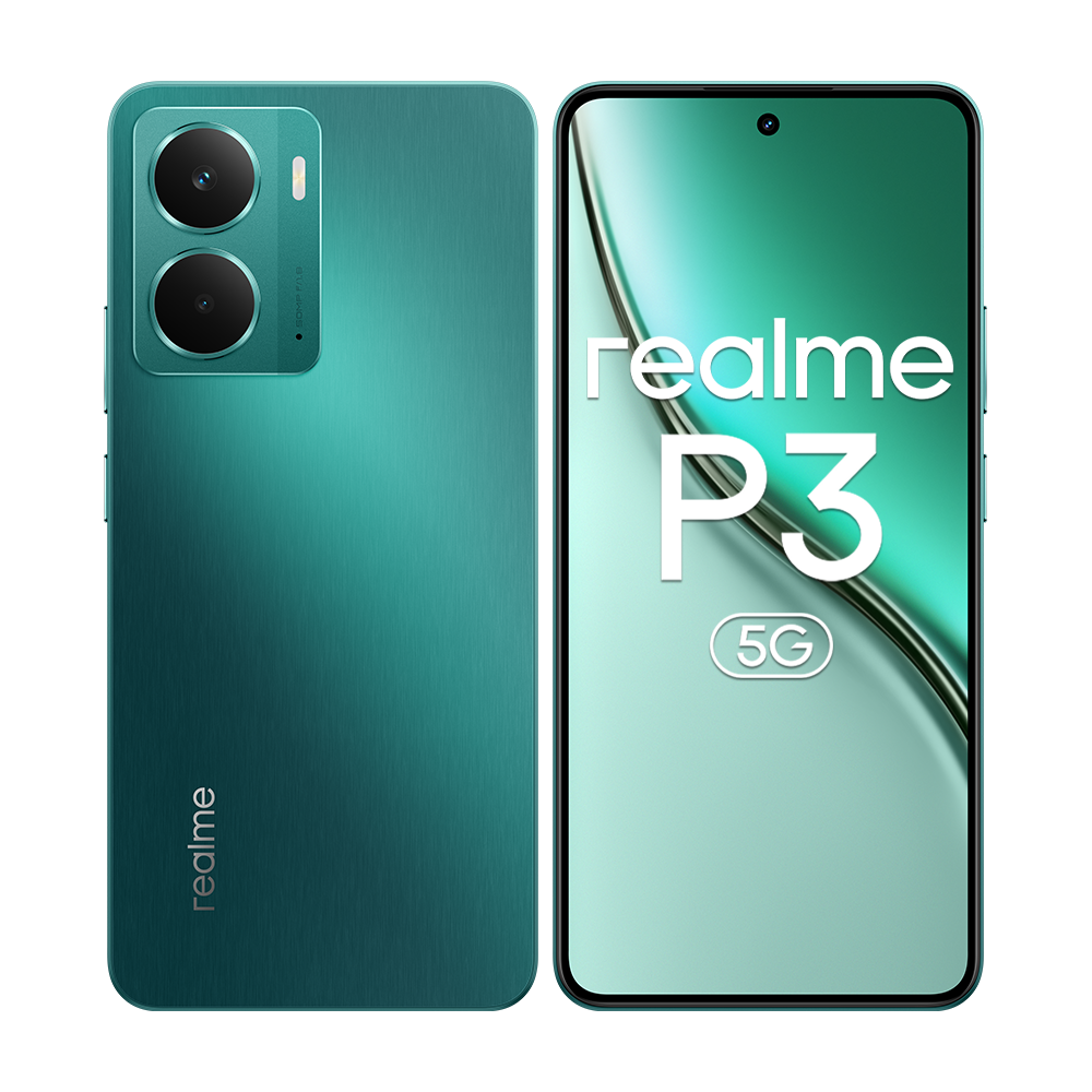 Смартфон realme P3 5G Русская версия, игровой телефон, 12 ГБ+256ГБ, зеленый