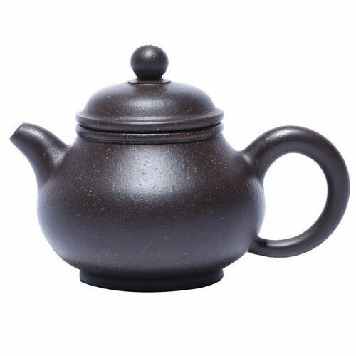 Чайная посуда Ихин темно - красная эмаль керамика чайник черный золотой песок эскиз котел чайная посуда чайная лавка