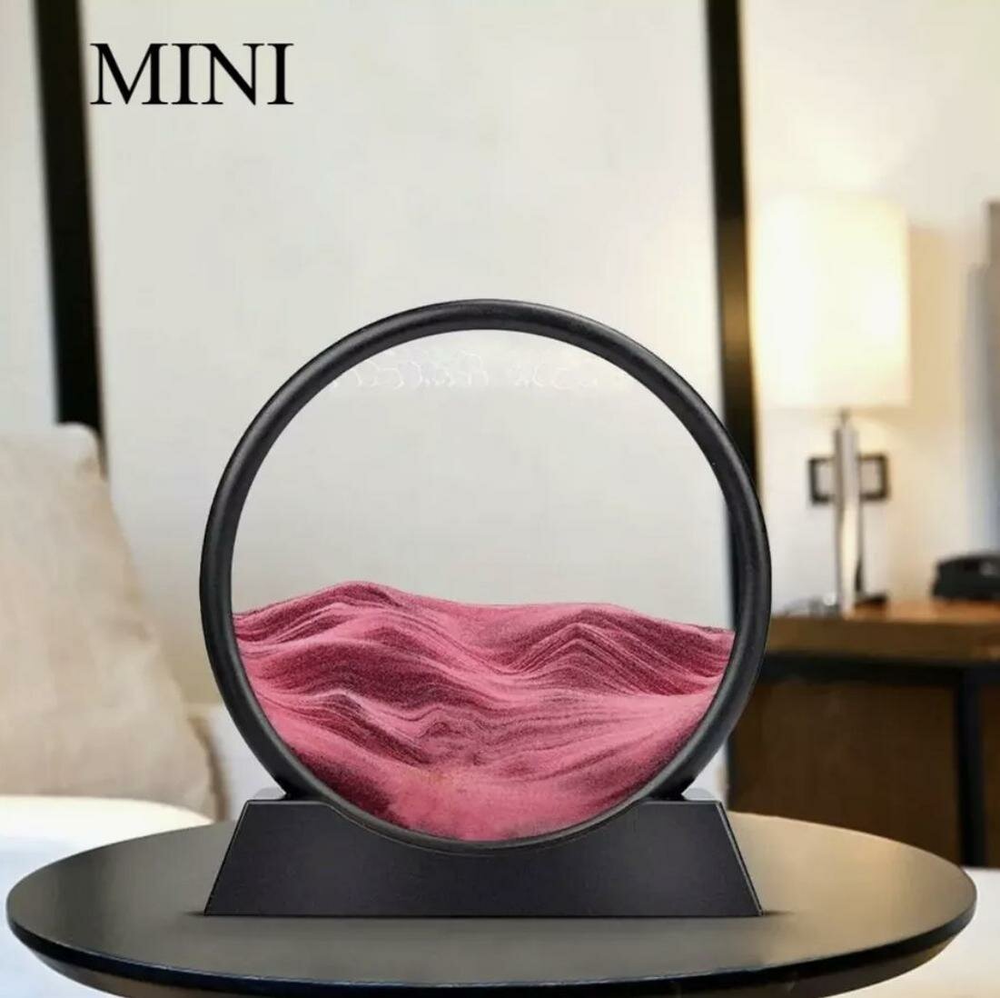 3D Песочные часы 3D Quicksand Painting Stress Relief Art Hourglass Ornament, цвет красный