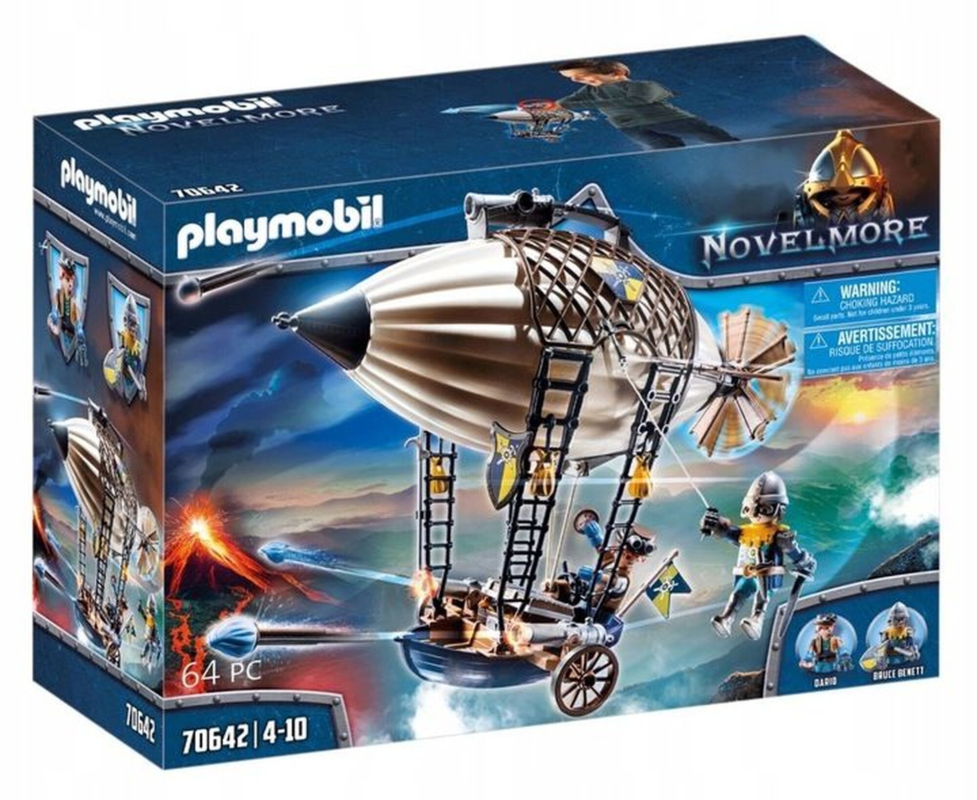 Конструктор Playmobil Novelmore - Дирижабль Дарио Новелмор - Плеймобиль 70642