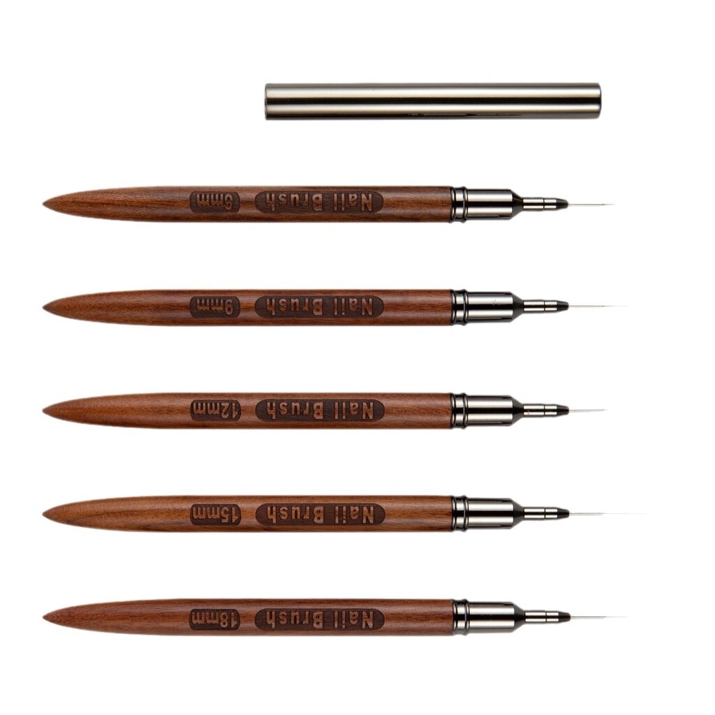 Нейлз Арт Лайнер Кисти Для Рисования Набор Кистей Для Рисования Нейлз Арт Кисти Для Разметки Ручка 6/9/12/15/18 мм для Салонов