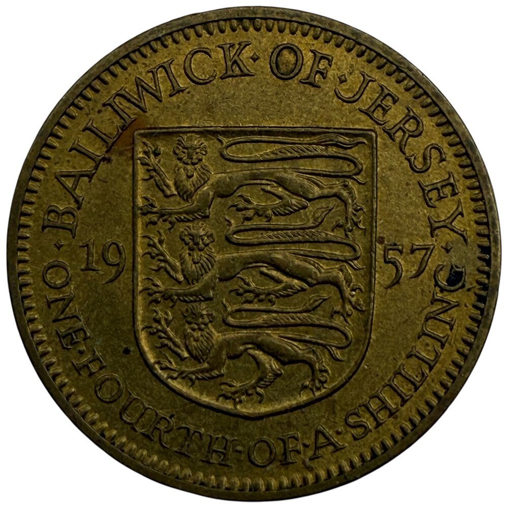 Джерси 1/4 шиллинга 1957 г.