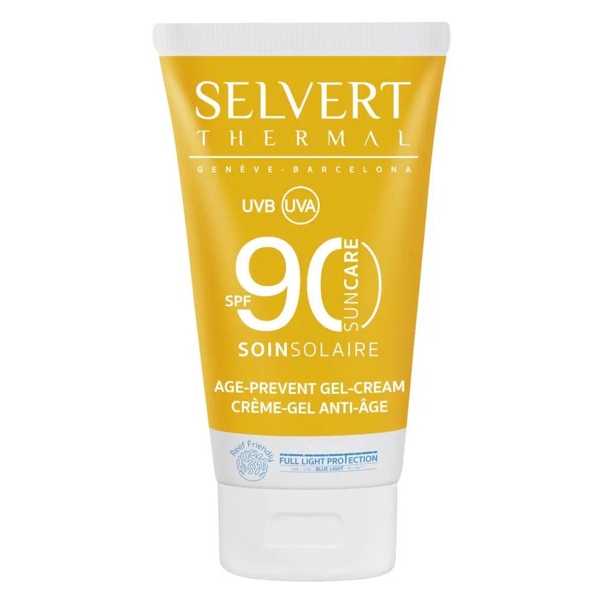 SELVERT THERMAL Гель-крем для лица с очень высокой защитой от солнца Sun Care Age Prevent Gel Cream SPF90 / 50 мл