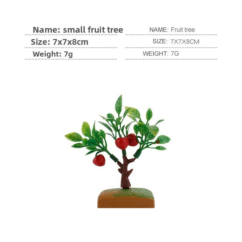 Фигурки фермерских животных pvc диорама с ограждениями деревьями и домами для творческого рукоделия маленькое дерево