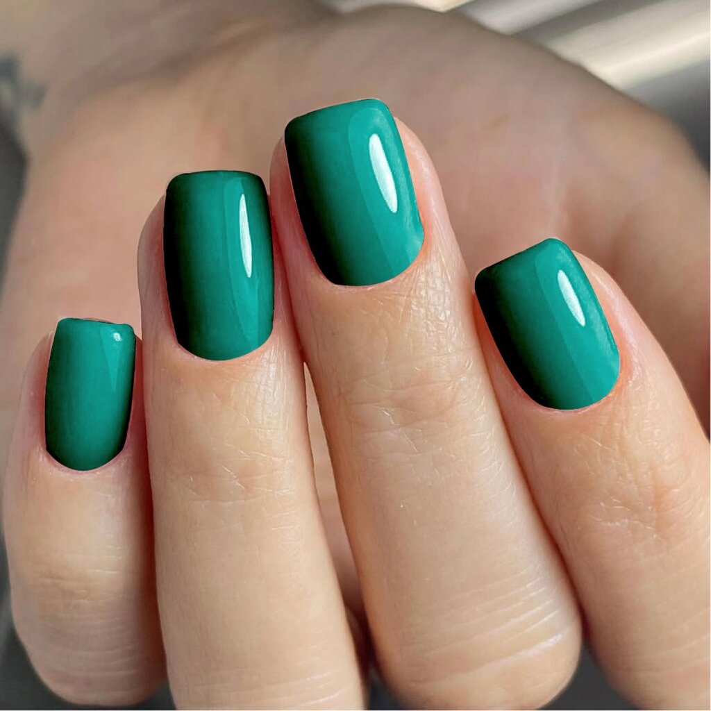 24шт Пресс на Ноготь Короткий Квадратный Накладной Ноготь Искусственный Ноготь Акрил Полное Покрытие Наклейка на Ноготь Маникюр Нейл-арт