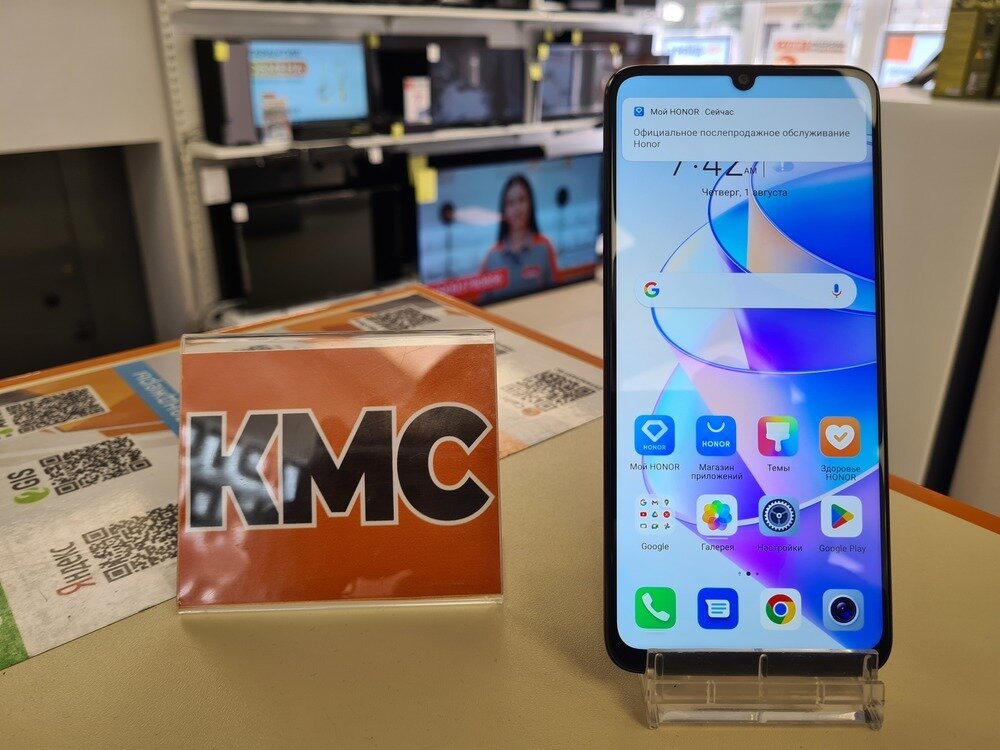 Смартфон HONOR X7a Plus 6/128 ГБ RU, Dual nano SIM, черный (black), (б/у), уценен