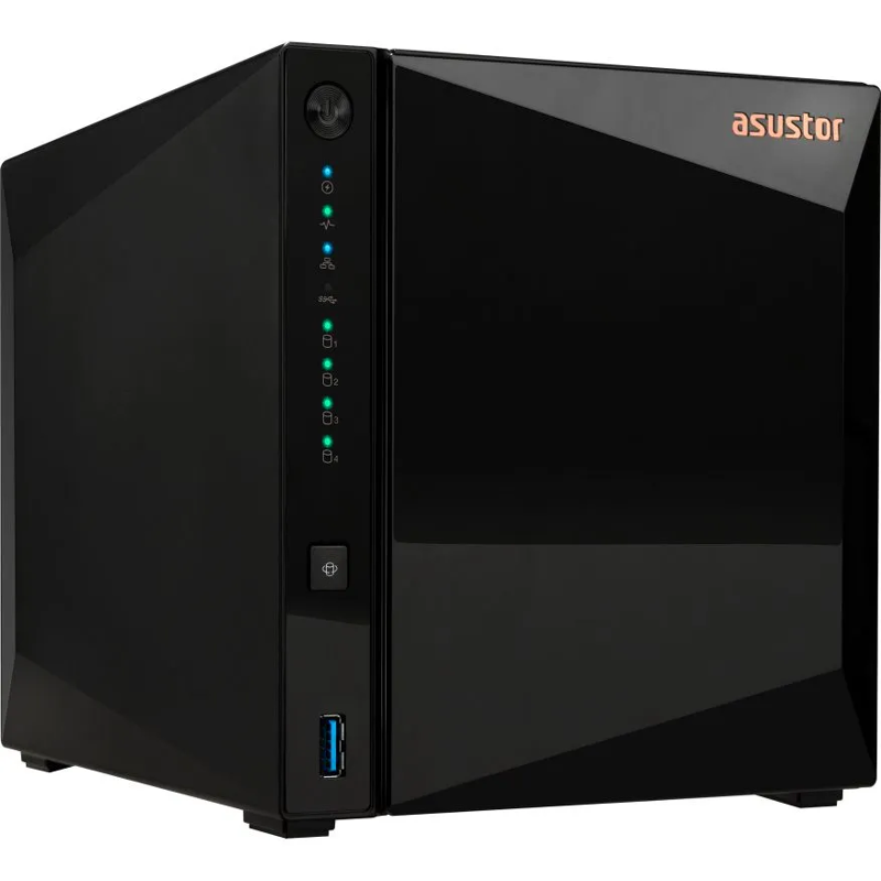 ABC Сетевое хранилище данных (NAS) ASUSTOR DRIVESTOR 4 Pro Gen2 AS3304T v2 для 4x3.5/2.5 SATA HDD/SSD (3xUSB3.2, 1x2.5Гбит LAN)
