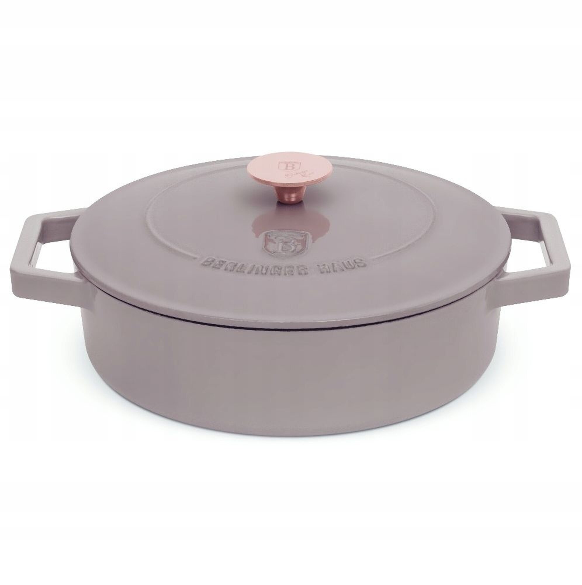 Кастрюля с крышкой Berlinger Haus - из чугуна, диаметр 24 см, 2,57 л, цвет серый, BH-6527