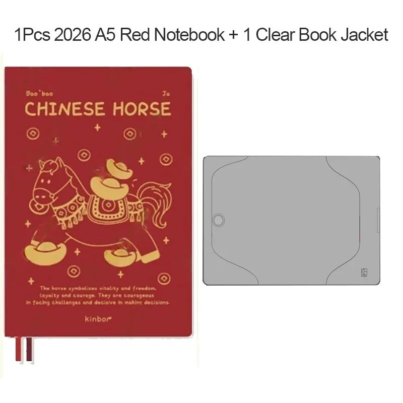 Блокнот Kinbor 2026 А5/А6 Красный, A5 Red W Cover — отзывы покупателей