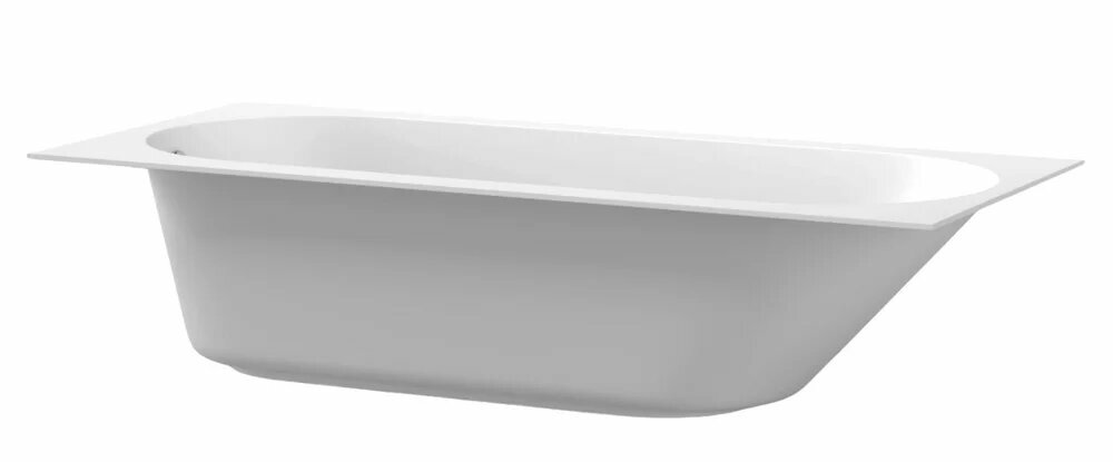 Ванна из литьевого мрамора Holbi Orion 1.01.008.11.1 180x79, встраиваемая, прямоугольная, белая, матовая