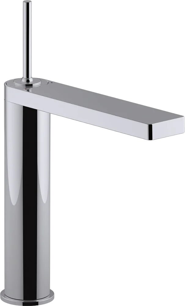 Смеситель для раковины Jacob Delafon Composed E73053-CP хром, глянцевый, кран для ванной в раковину, из латуни, рычажный, с керамическим картриджем, с донным клапаном