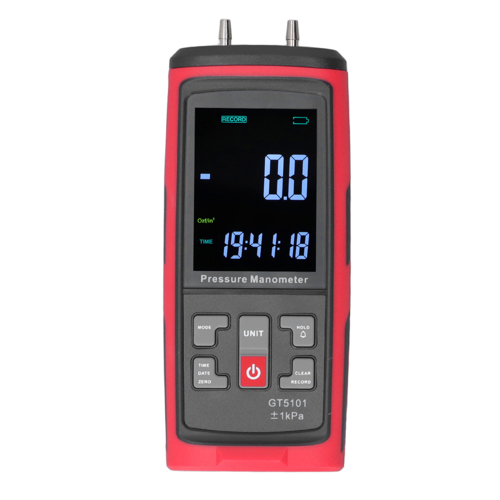 Цифровой манометр, HVAC, двухпортовый тестер давления газа, счетчик воздуха, ручной высокоточный манометр дифференциального давления