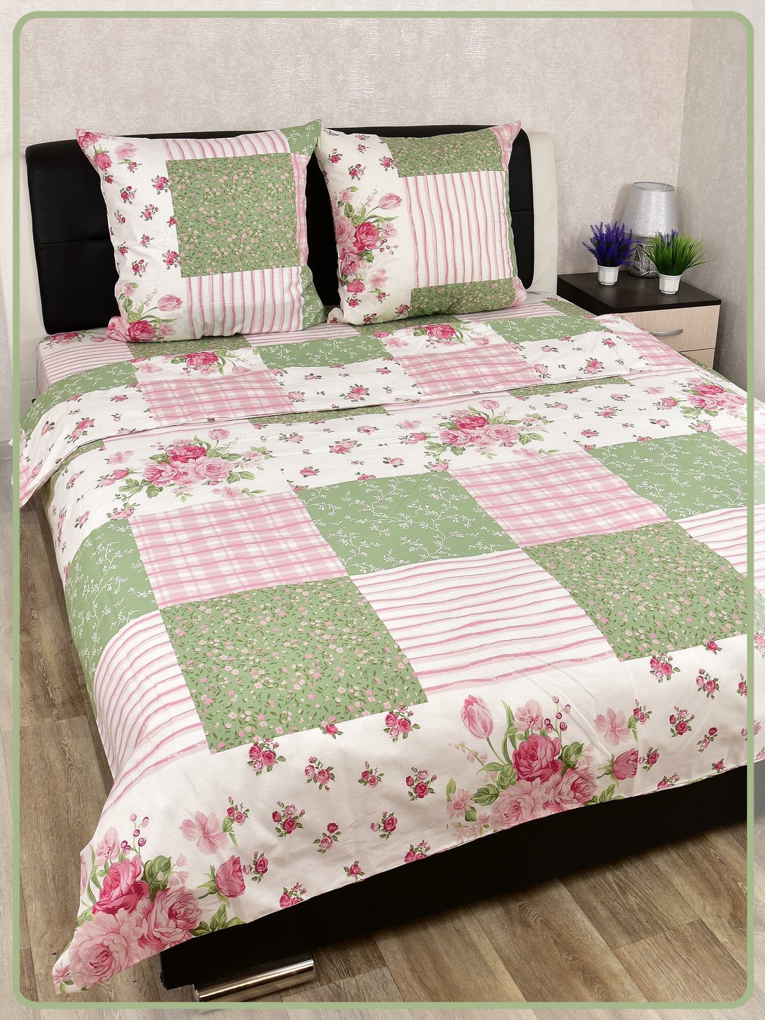 Постельное белье Шуйская бязь Селяночка 20992-1 Евро-макси