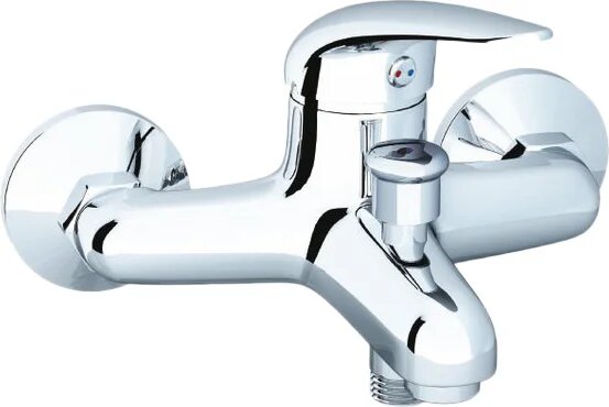 Смеситель для ванны с душем Ravak Suzan SN 022.00/150 настенный, однорычажный, хром, глянцевый, латунный, без лейки, с керамическим картриджем