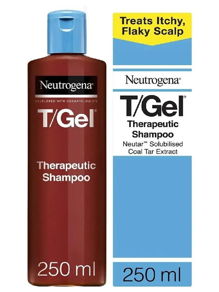 T Gel Шампунь для лечения псориаза, зуда и перхоти, 250 мл