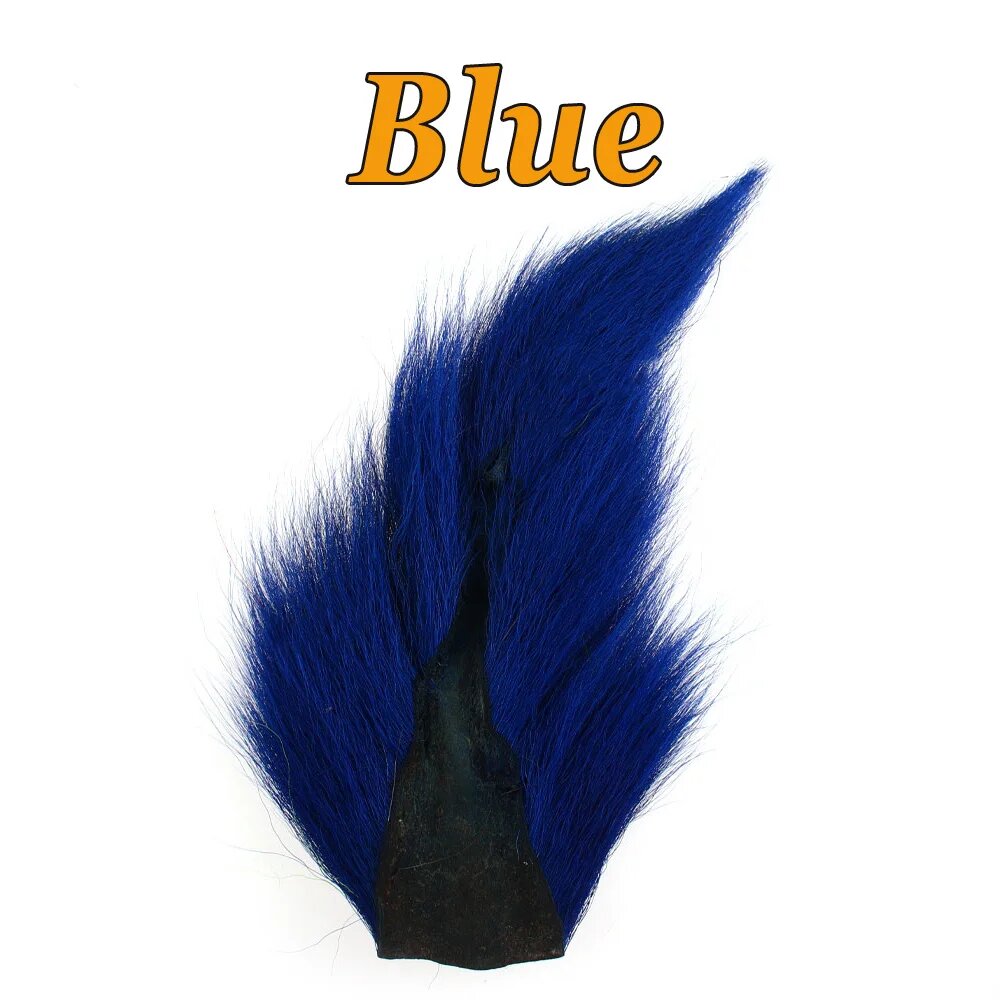 ICERIO Натуральный хвост оленя для вязания мух Синий, Blue