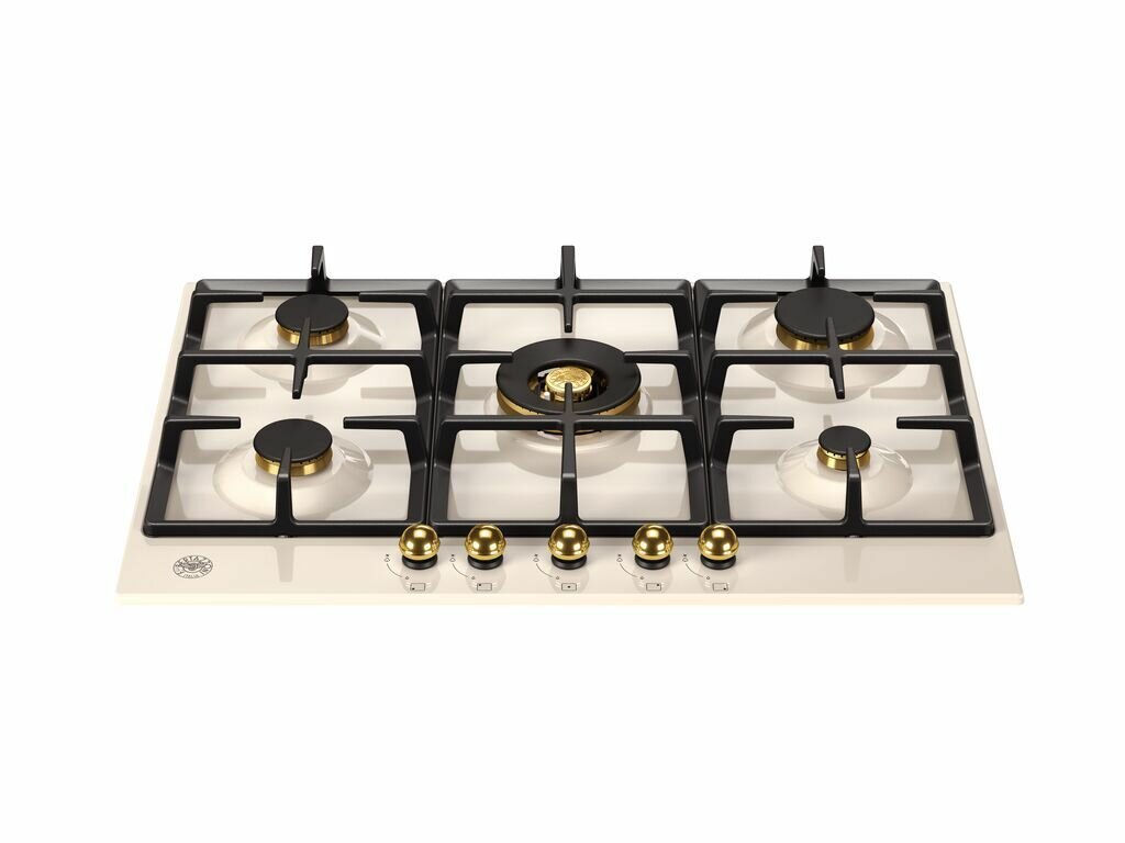 Варочная панель газовая Bertazzoni P755CHERAG Heritage 75 см, 5 конфорок, WOK по центру, гарантия производителя