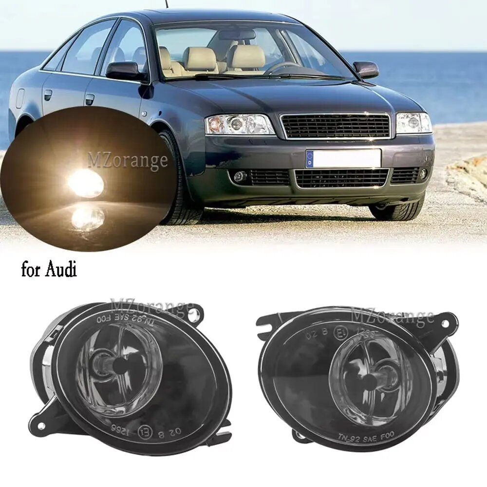 Противотуманные фары для Audi A6 C5 2001 2002 2003 2004 2005, передний бампер, противотуманные фары, галогенные противотуманные фары, автомобильные аксессуары, Left side, 4B0941699C