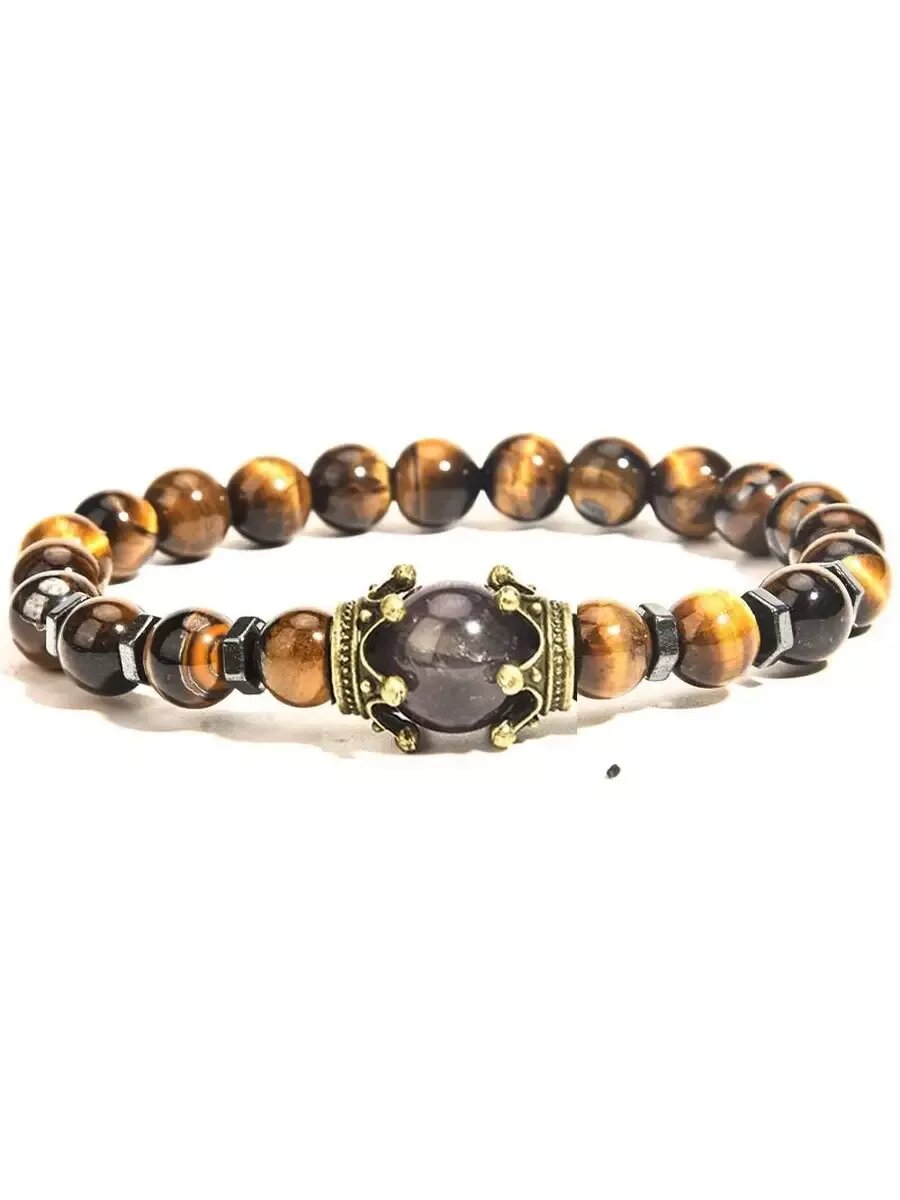 Браслет, тигровый глаз