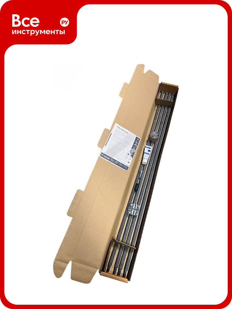 Безмуфтовый комплект заземления EZETEK zn - 6 метров, 20 мм, 4x1500 мм 60330 для безмуфтового стержня