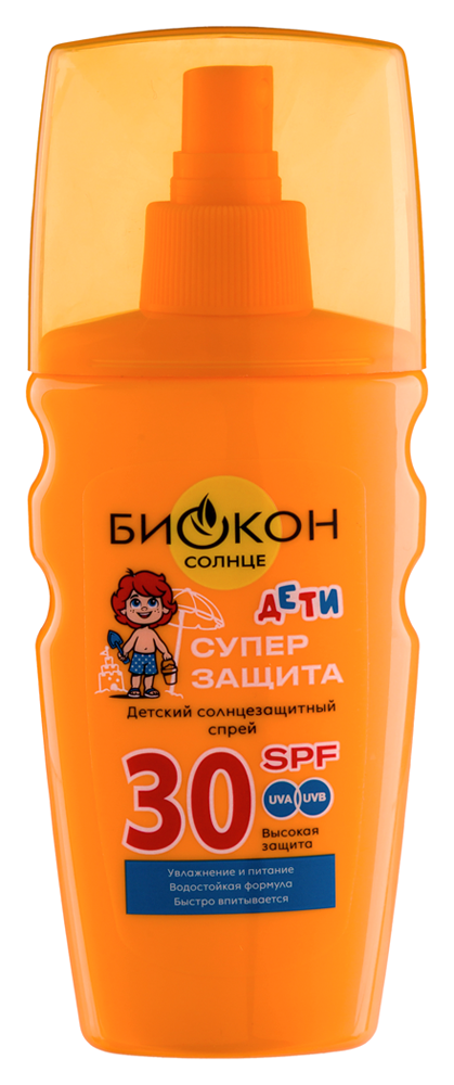 Биокон спрей солнцезащитный детский spf30 160 мл