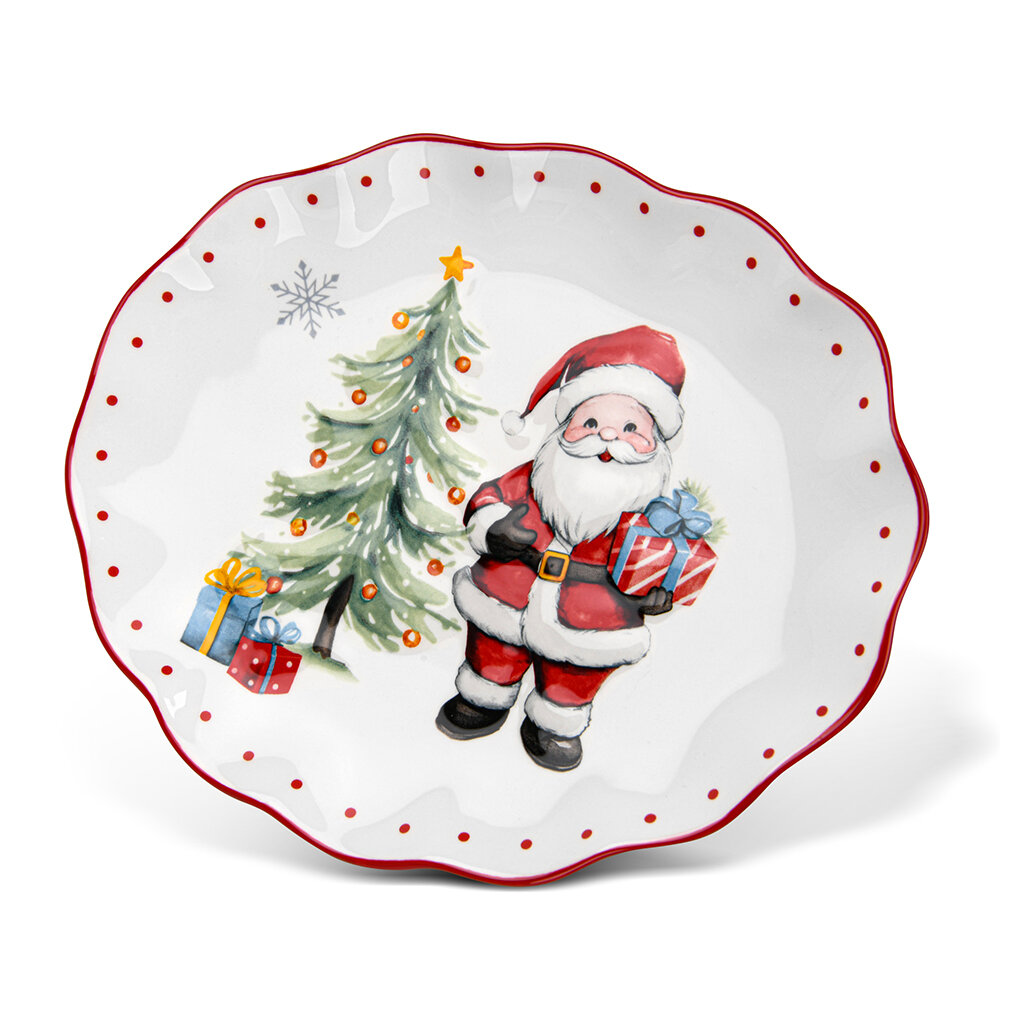 Сервировочная тарелка 23 см Merry Christmas арт. 0360