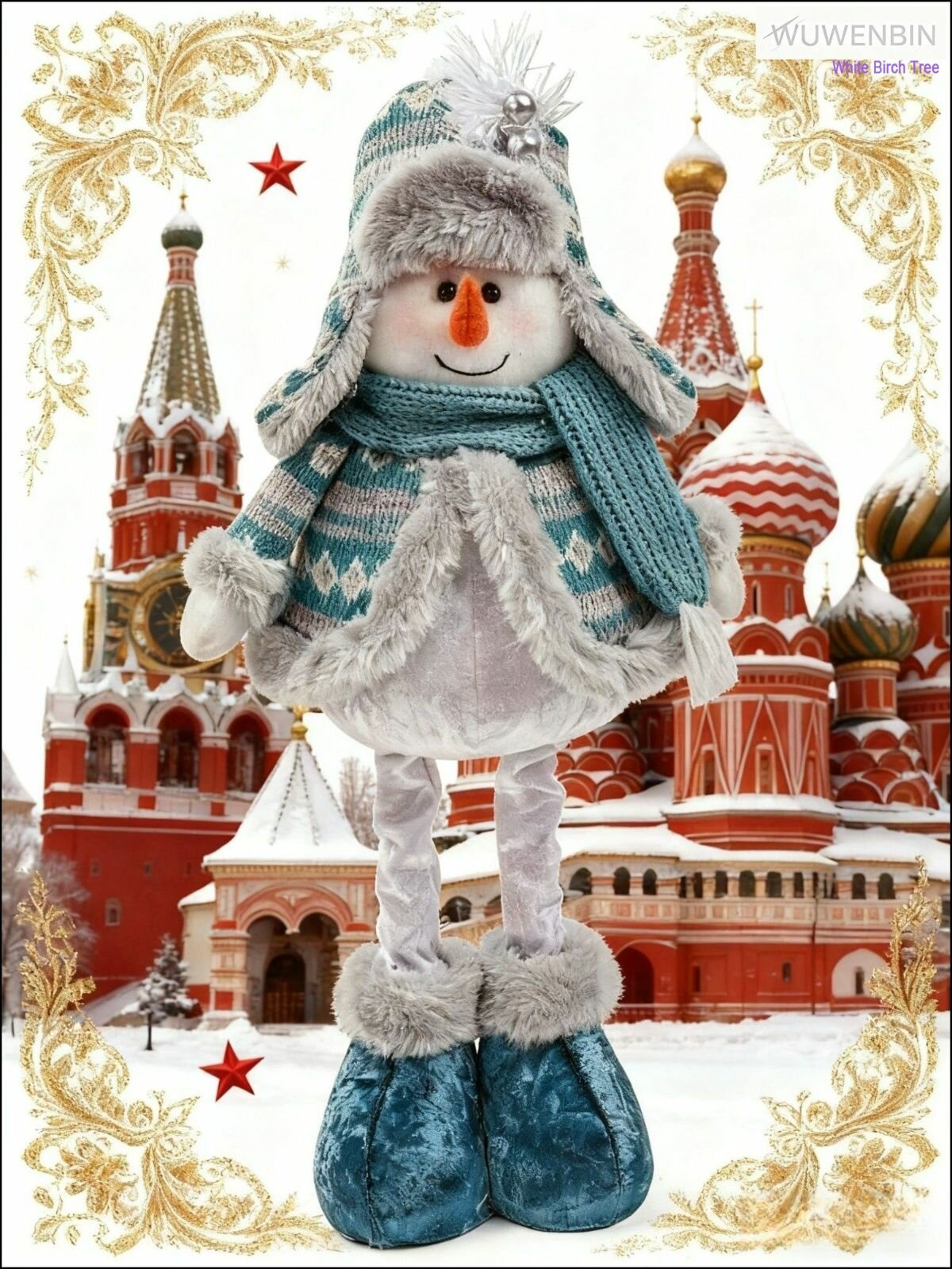 Эксклюзивные рождественские куклы-снеговики, игрушки на растягивающихся ножках