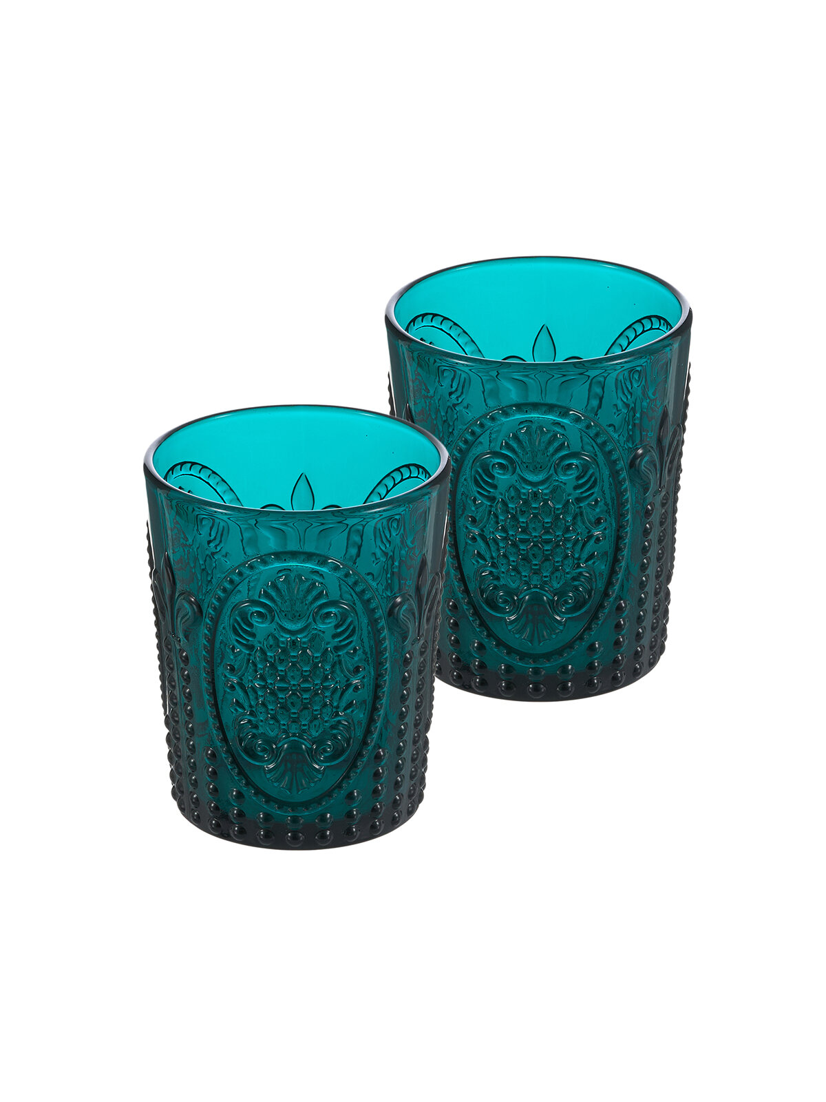 Набор стаканов Gipfel Emerald 52592, 280 мл, 2 предмета, стекло, зеленый