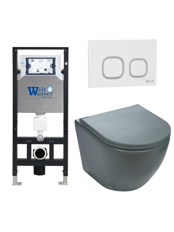 WeltWasser Комплект AMBERG 506 + MERZBACH 043 MT-GR + AMBERG RD-WT WeltWasser